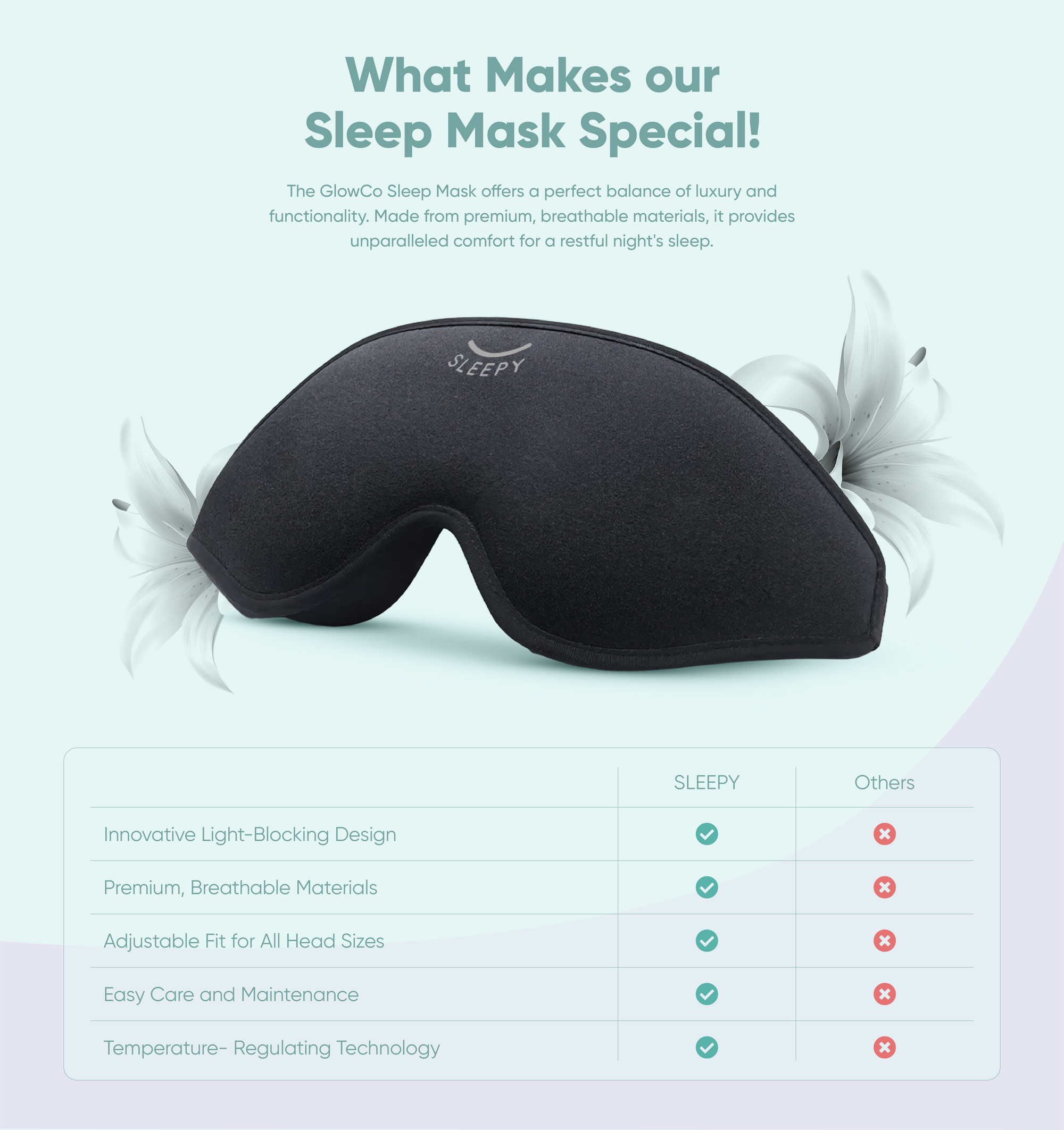 Sleepy® The Ultimate 3D Sleep Mask Exists! – The Glow Company